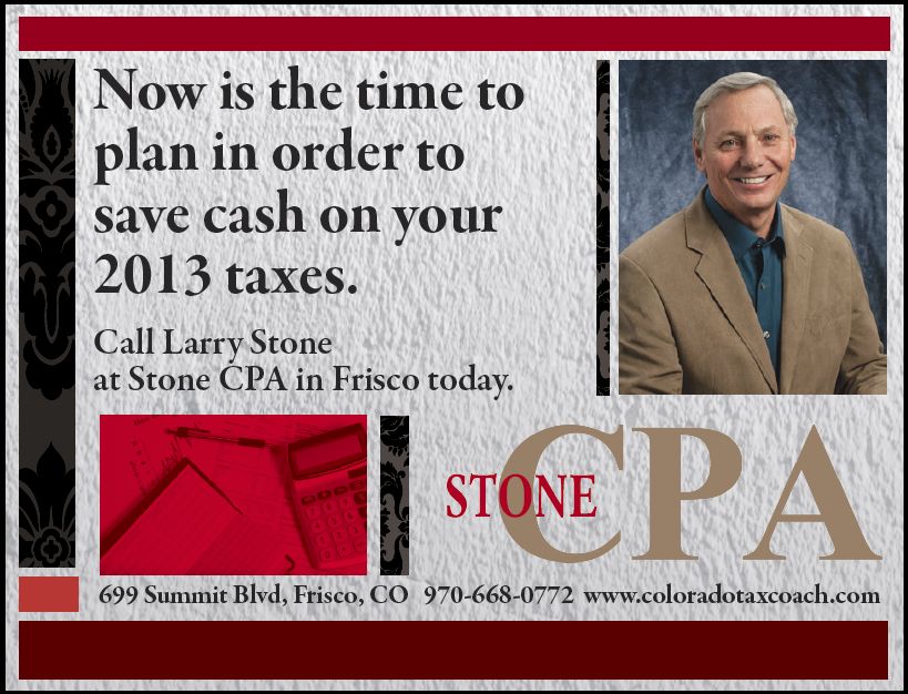 Stone CPA Ad - Mountain Town Magazine